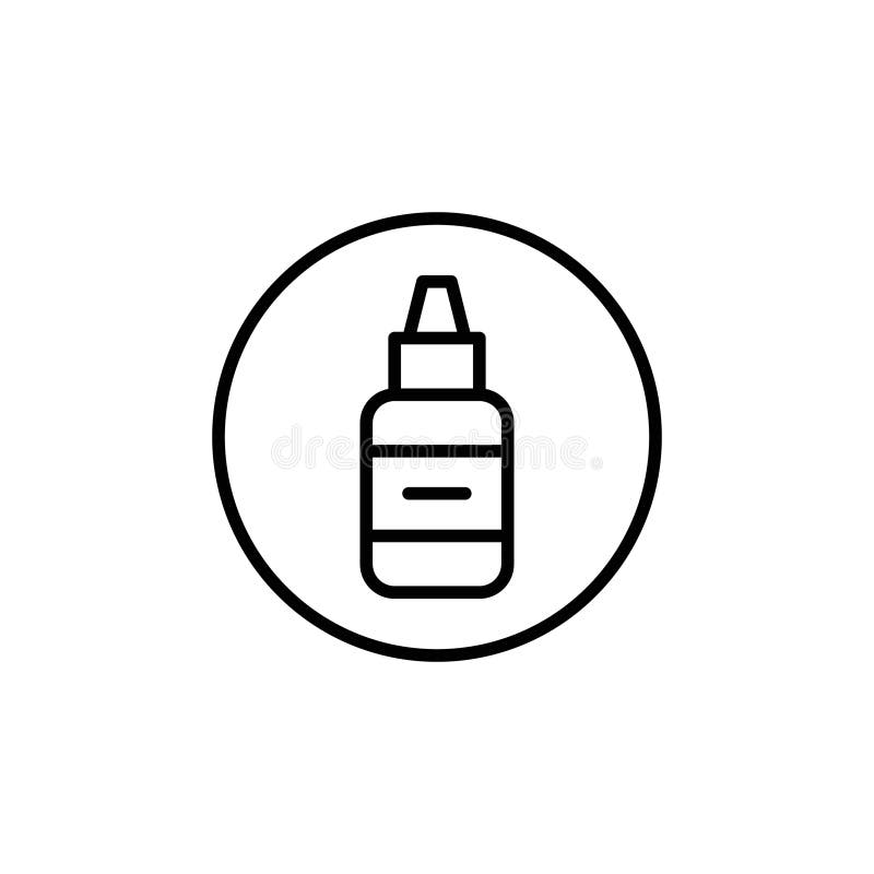 Eye Droper Icon Thin Vector Set Stock Vector - Illustration of editable ...