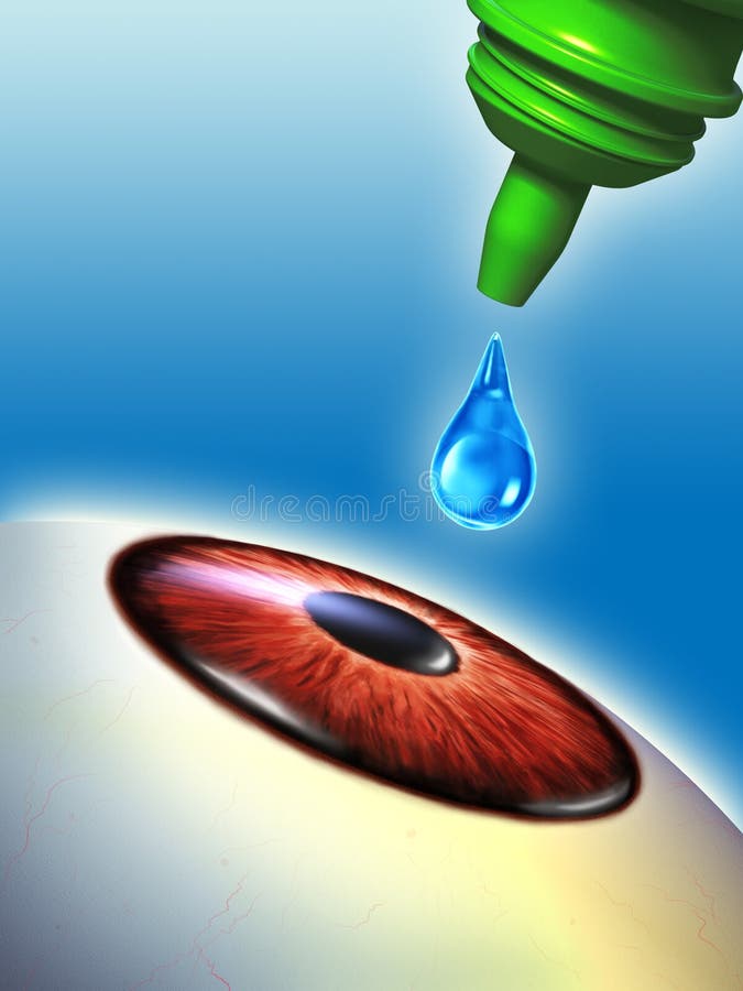 Eye drops stock illustration. Illustration of refresh - 8359686