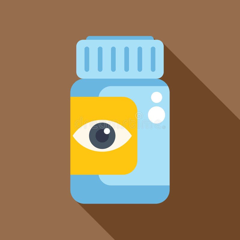 Eye Drops Bottle Promoting Healthy Vision and Eye Care Stock Vector ...