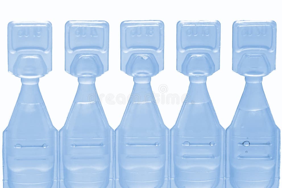 Eye Drops Disposable Containers Stock Photo - Image of body, airtight ...