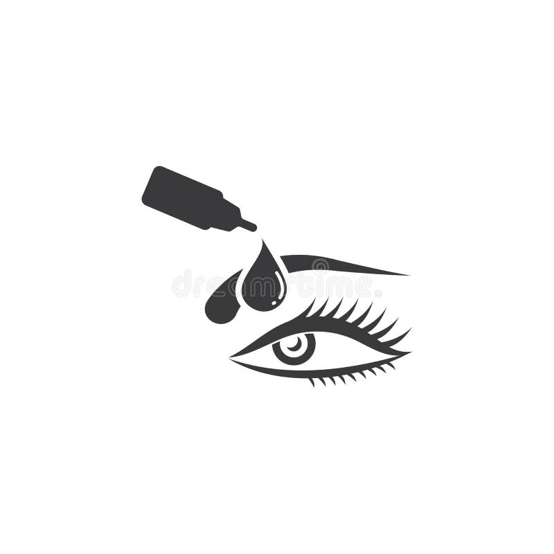 Eye Drops Vector Icon Illustration Design Stock Vector - Illustration ...