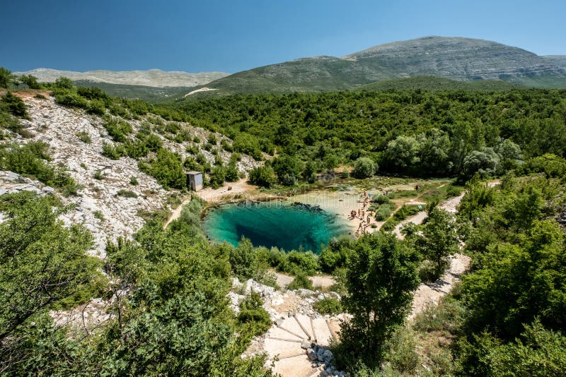 The Eye of the Earth, Croatia, Summer Day Stock Photo - Image of ...