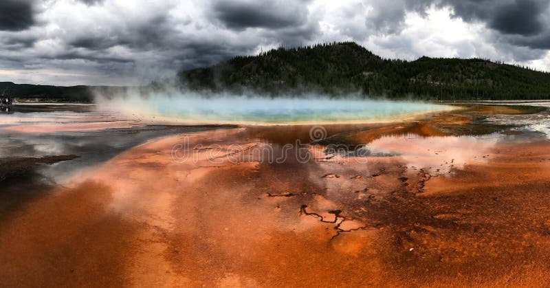 Eye of Earth stock image. Image of yellowstone, earth - 111301331