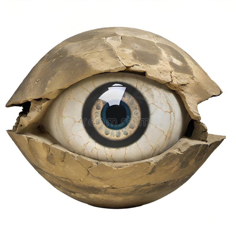 Eye of a Egyptian God, Isolated on White Stock Illustration ...