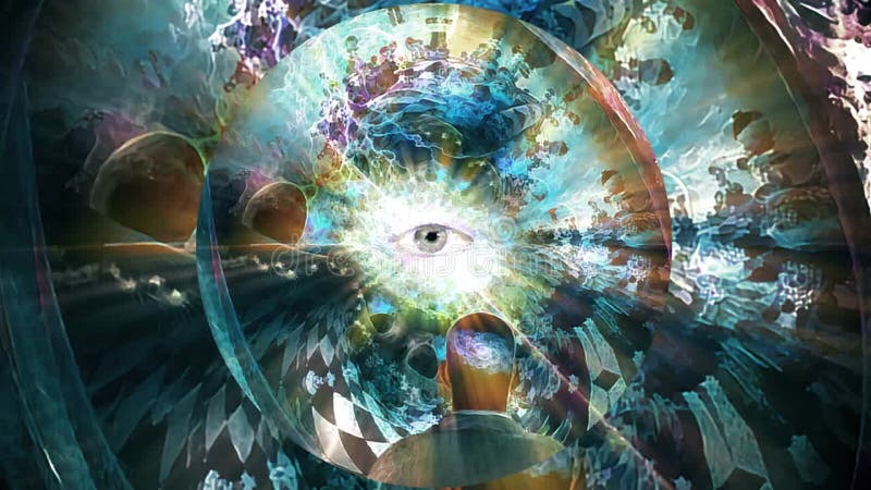 Eye emits light beams stock footage. Video of animated - 270693676