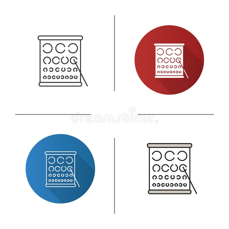 Landolt C Chart for an Eye Test. Ophthalmic Test Poster Template Stock ...
