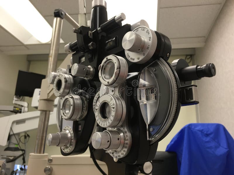 Eye Exam Equipment stock image. Image of equipment, medical - 69010251