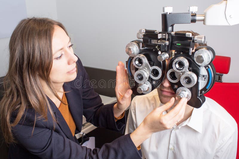 Eye exam stock photo. Image of optometrist, chart, powered - 64279852