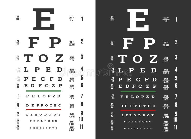 Eye Exam Optics Test Stock Vector Illustration Of Optical 237192041