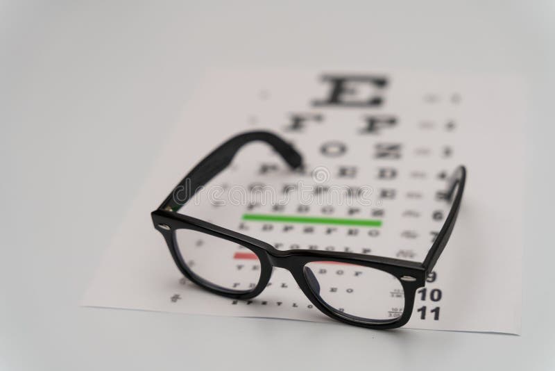 Eye Exam, the Testing Board for Verification of the Patien. Vision Test ...