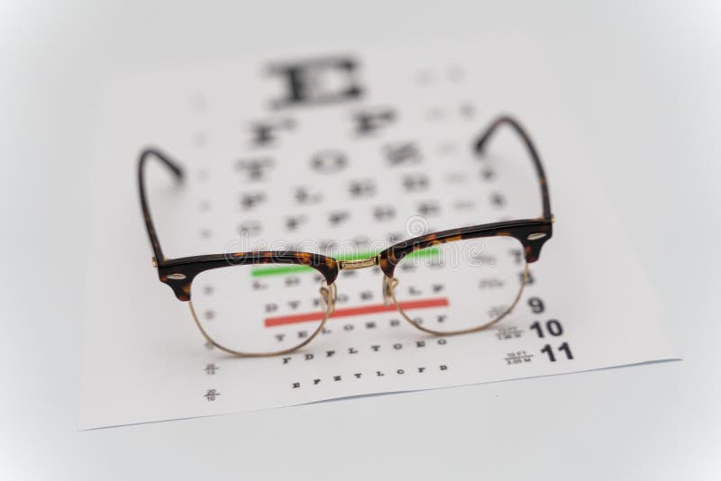 Eye Exam, the Testing Board for Verification of the Patien. Vision Test ...