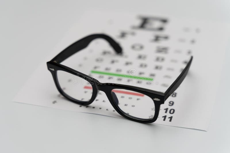 Eye Exam, the Testing Board for Verification of the Patien. Vision Test ...