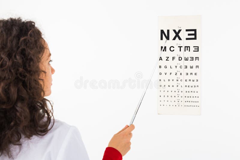 Eye examination stock image. Image of checkup, holding - 233109641