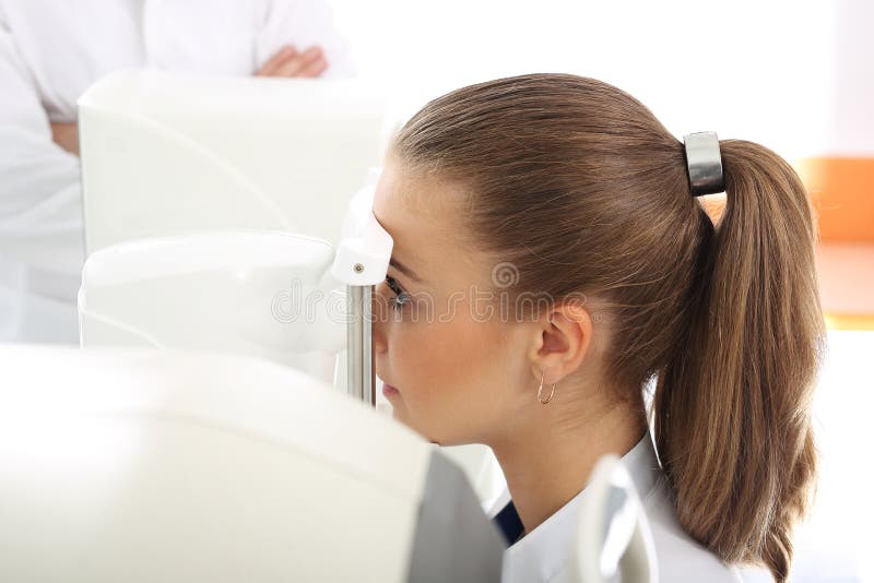 Eye examination. stock photo. Image of accommodation - 60372162
