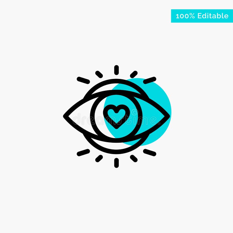 Eye, Eyes, Education, Light Turquoise Highlight Circle Point Vector ...
