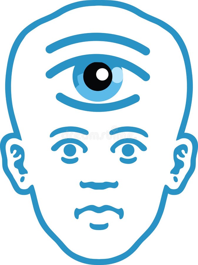 Eye Face stock vector. Illustration of frantic, face - 23108316