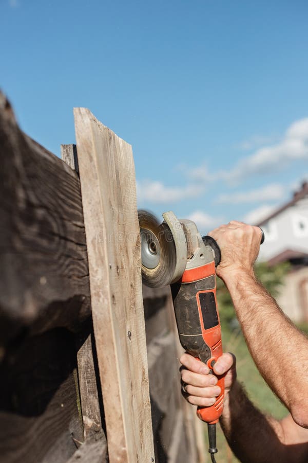 Eye and Face Protection when Working with Power Tools Stock Image ...