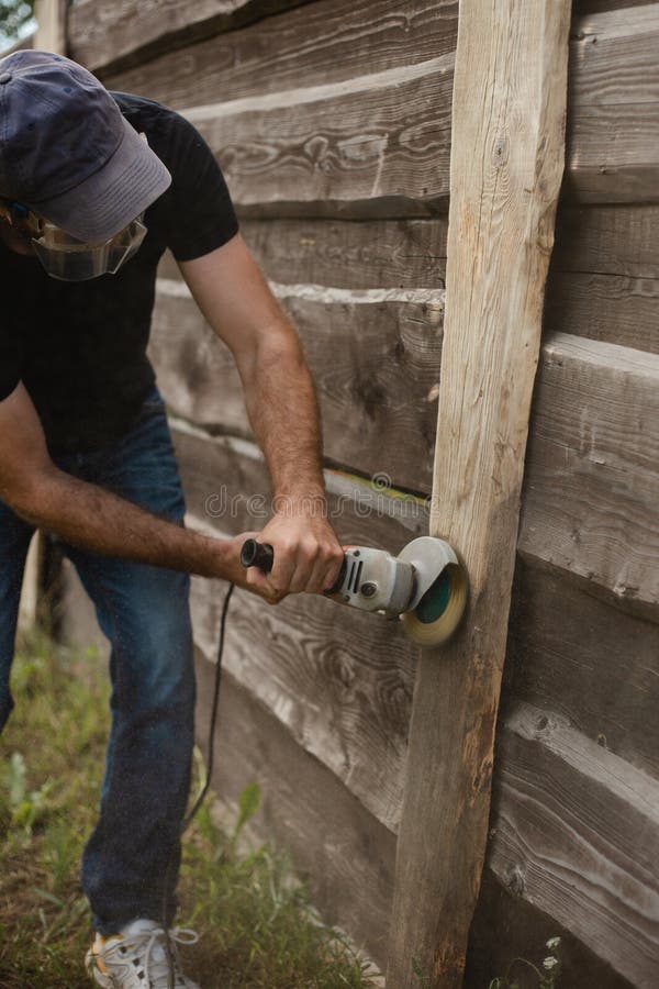 Eye and Face Protection when Working with Power Tools Stock Image ...