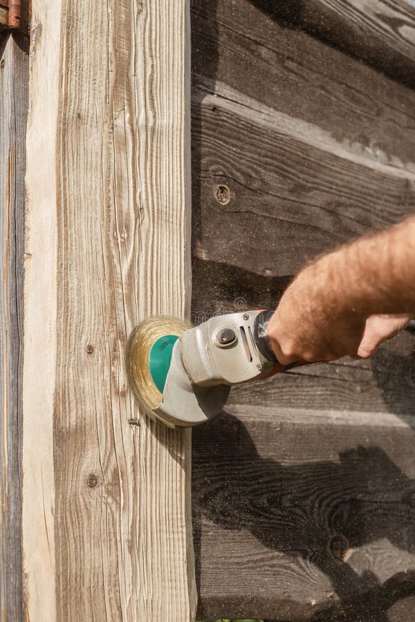 Eye and Face Protection when Working with Power Tools Stock Photo ...