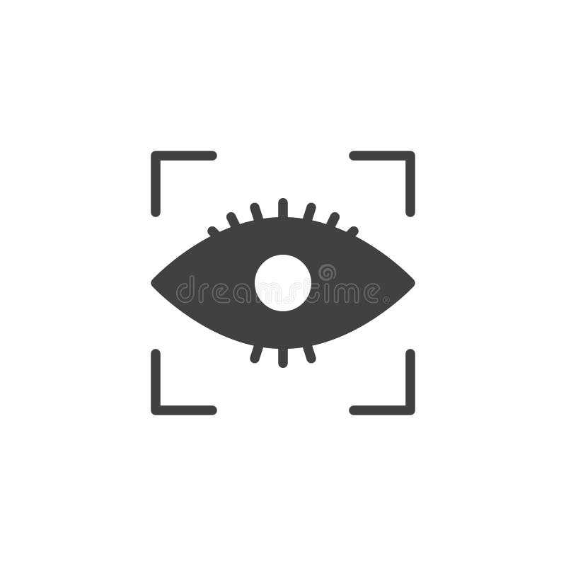 Eye Focus vector icon stock vector. Illustration of vector - 119006729
