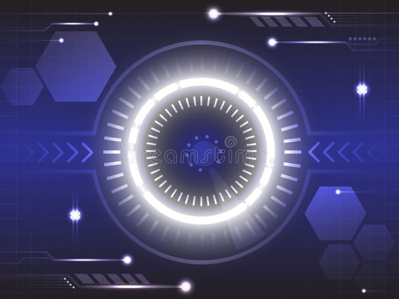 Eye of Future Technology Abstract Background Stock Vector ...