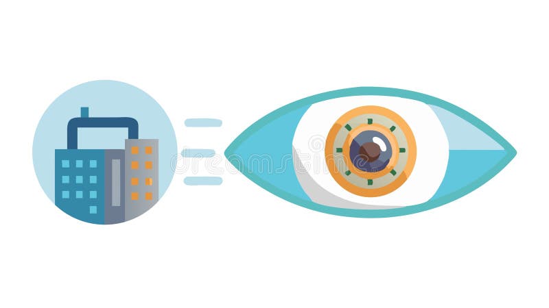 Eye with Gear Target, Mechanical Vision Precision Vector, Vector Design ...