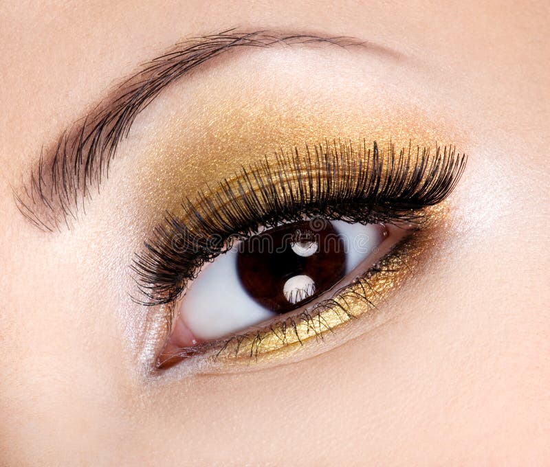 Eye glamour make-up stock image. Image of ceremonial - 14259921