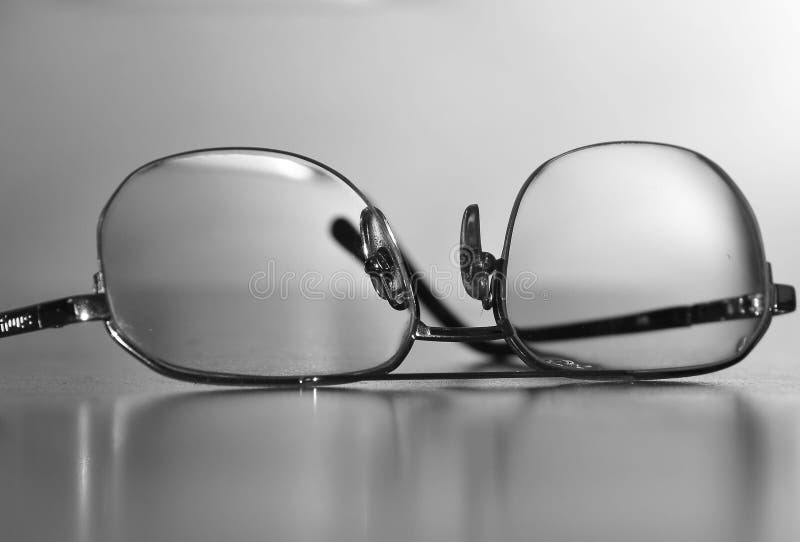 Eye Glass stock image. Image of table, silver, clear - 13061627