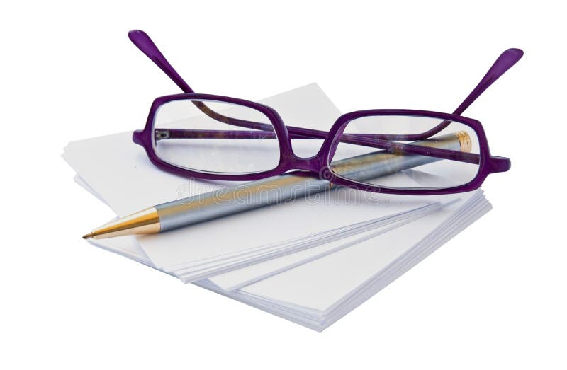 Eye glasses stock photo. Image of reading, blank, notebook - 15703038