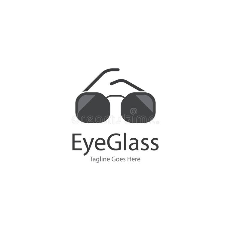 Eye Glasses Logo Design Icon Vector Template Stock Vector ...