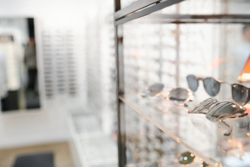 Eye glasses on the shelf stock image. Image of fashionable - 273154863