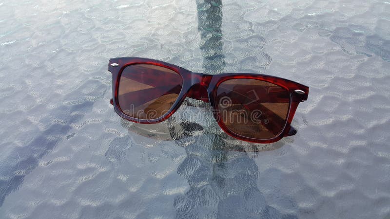 Eye Glasses or Spectacles on Glass Floor or Table Stock Image - Image ...