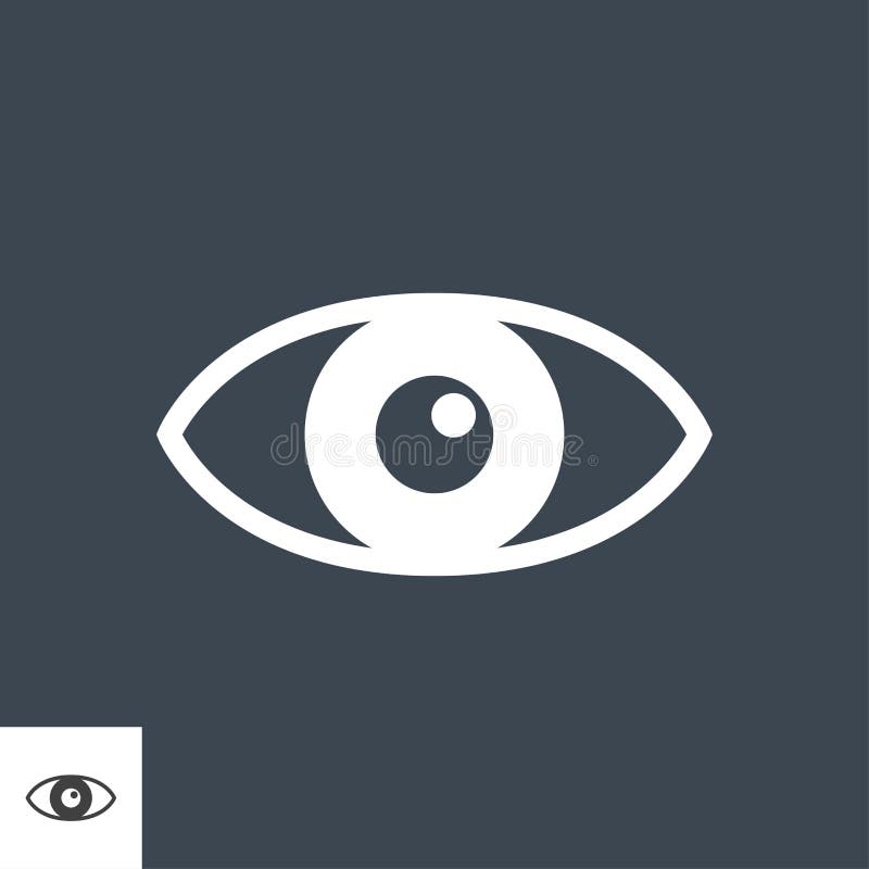 Eye Vector Icon stock vector. Illustration of idea, eyesight - 201569800