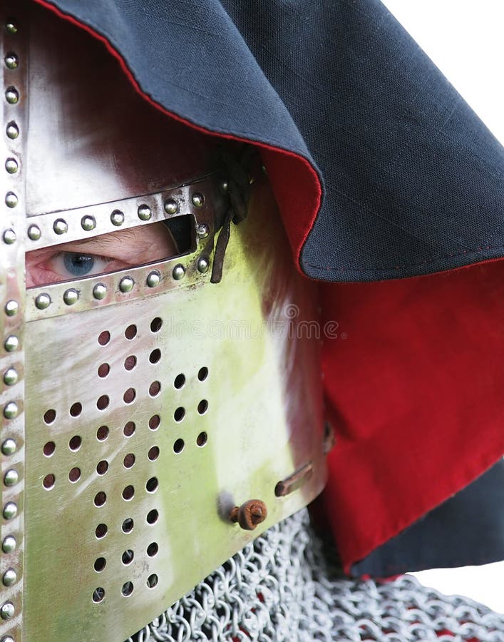 Eye in great helm stock image. Image of knight, armor - 26213497