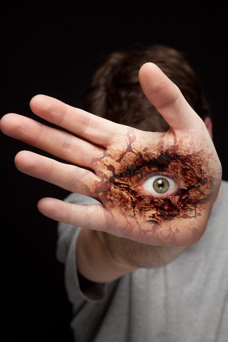 Eye on Hand - Vision and Identity Concept Stock Image - Image of ...
