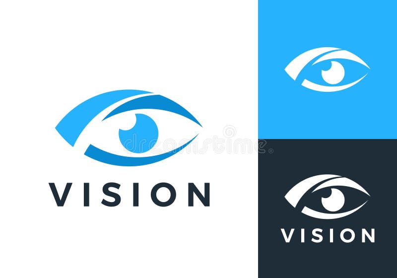 Eye Health Logo Design. Vision Digital Connection Icon Vector Stock ...