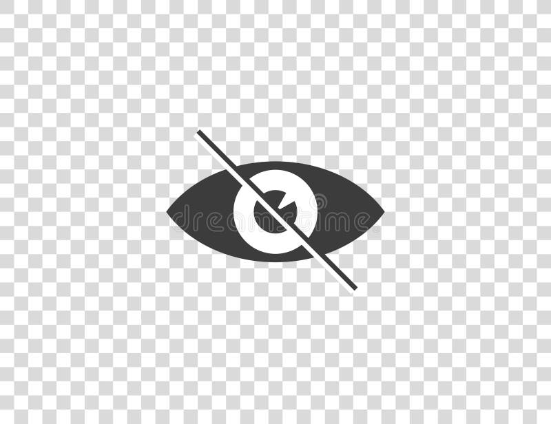 Eye, Hidden, Invisible Icon. Vector Illustration, Flat Stock ...