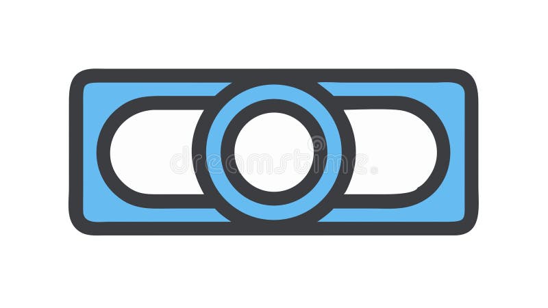 Eye Horizontal Iris Icon Flat Design, Vision Sight View Symbol Art ...