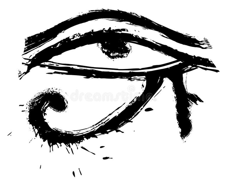 Eye of Horus stock vector. Illustration of hieroglyphic - 19432803