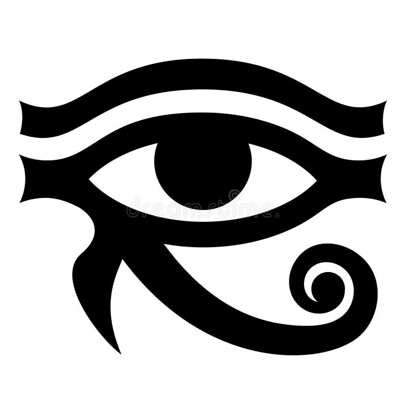 Eye of Horus, Ancient Egyptian Religious Symbol Stock Vector ...
