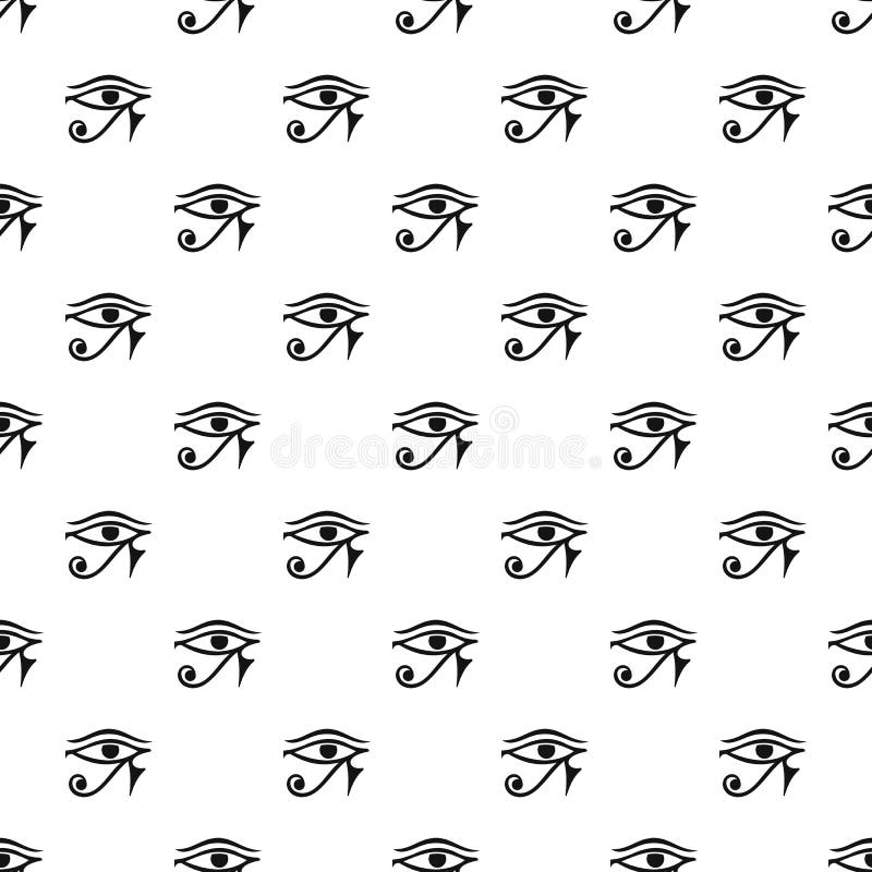 Eye of Horus Egypt Deity Pattern Vector Stock Vector - Illustration of ...