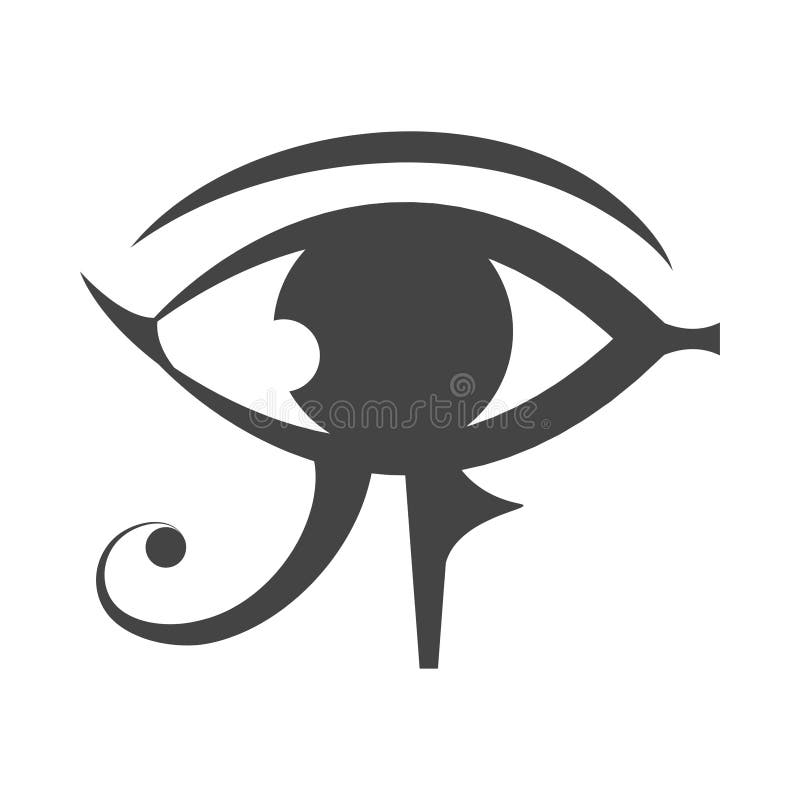 Eye of horus Egyptian stock vector. Illustration of religion - 264652967