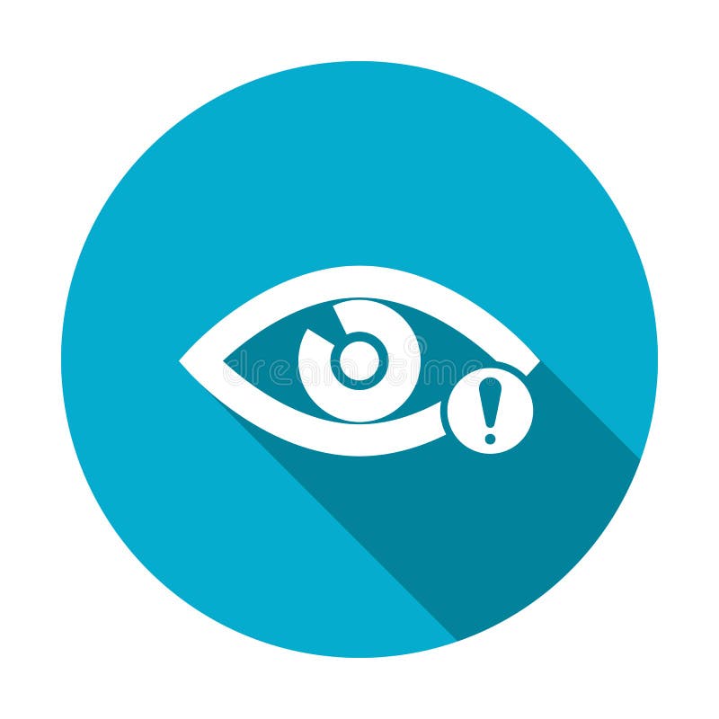 Eye Icon with Exclamation Mark. Eye Icon and Alert, Error, Alarm ...