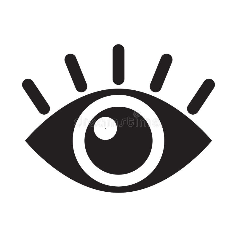 Eye icon, eyeball icon stock vector. Illustration of icon - 327405594