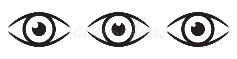 Eye icon, eyeball icon stock vector. Illustration of watch - 325902980