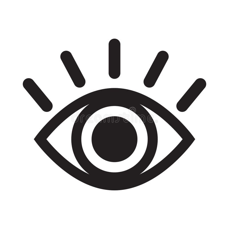 Eye icon, eyeball icon stock vector. Illustration of look - 329362721