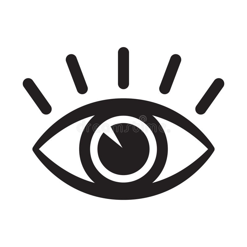Eye icon, eyeball icon. stock vector. Illustration of bright - 331823780