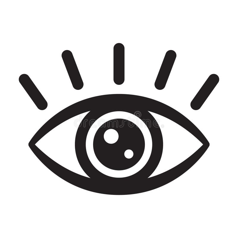 Eye icon, eyeball icon. stock vector. Illustration of watch - 332356755