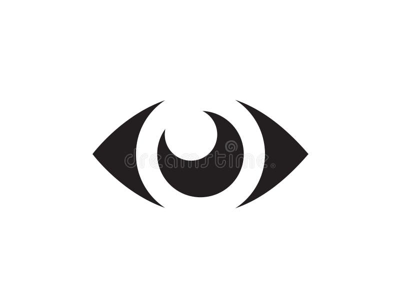 Eye Icon in Flat Style Vector for App, UI, Websites. Black Icon Vector ...