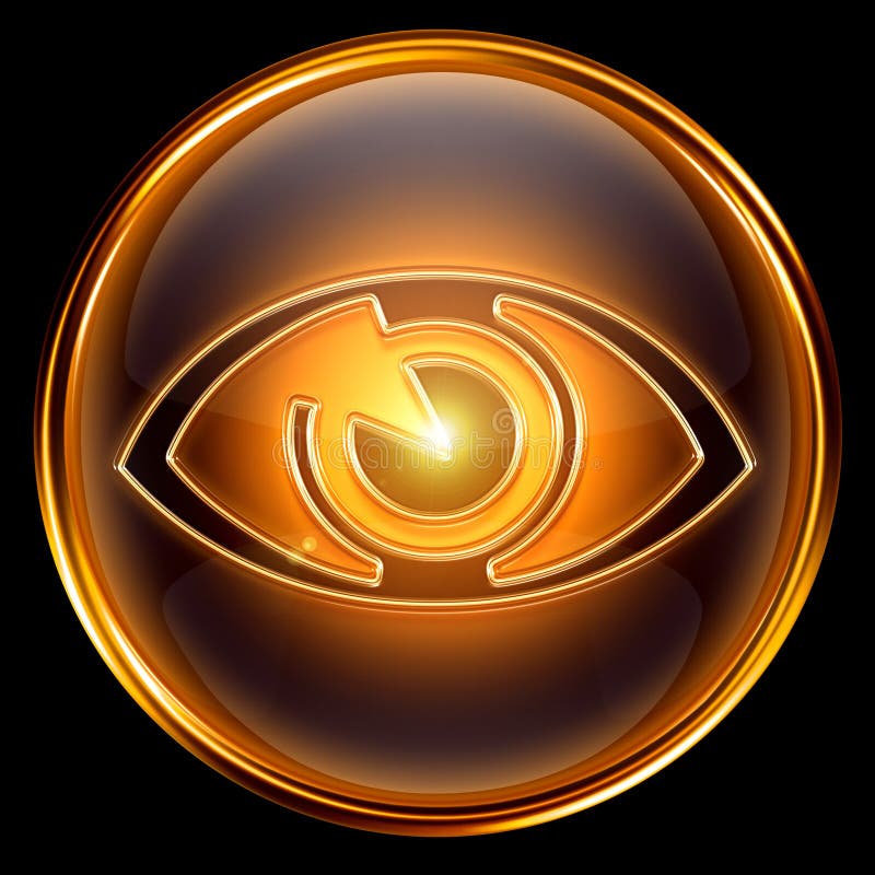 Eye stock illustration. Illustration of golden, symbol - 694831